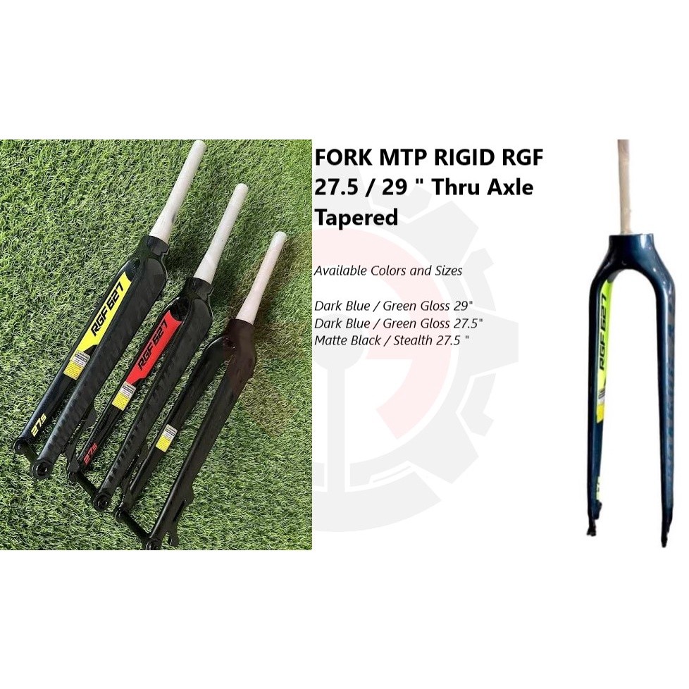 Fork 27.5 / 29 Mountainpeak Rigid RGF 627 / 629 Tapered TA thru axle ...