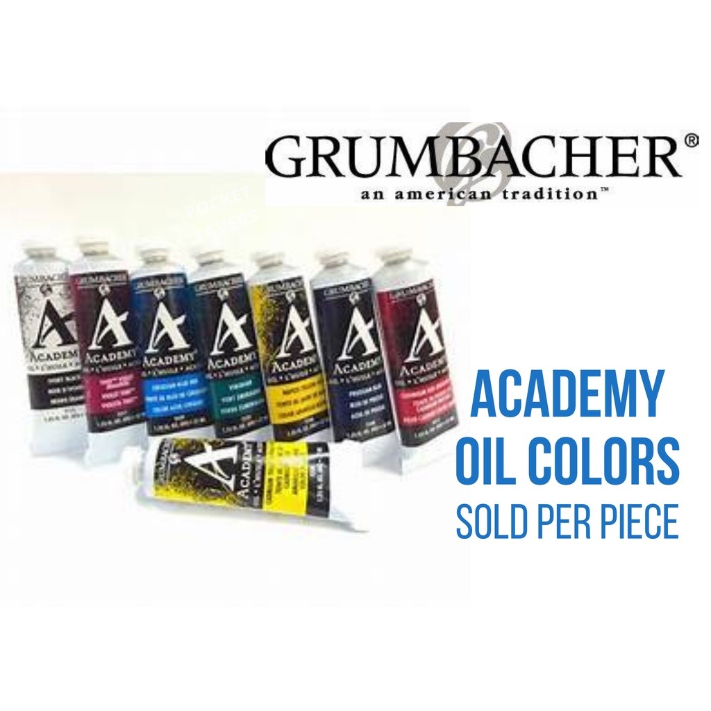 GRUMBACHER Academy Oil Paint Color 37 ml (Pigment, Painting) | Shopee ...