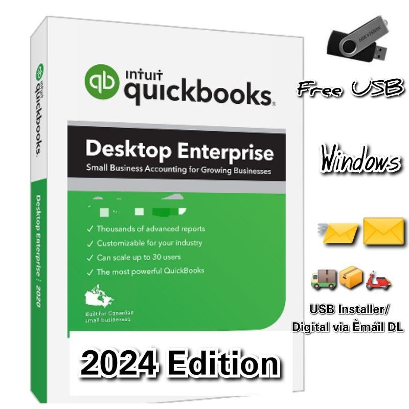 Intuit QuickBooks 2024 Enterprise Edition Pc Installer Latest Edition ...