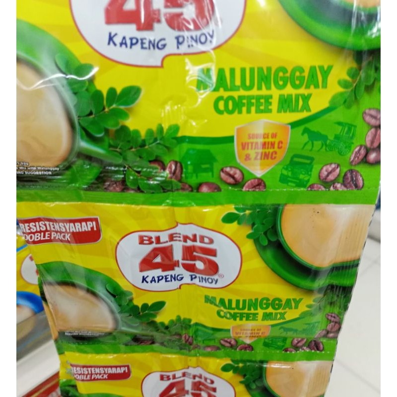 Blend 45 Malunggay/Condensada Coffee mix/ 10 pcs. | Shopee Philippines
