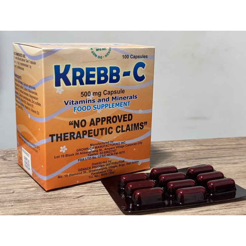 Krebb C capsules with FREEBIES | Shopee Philippines