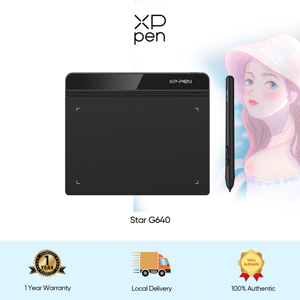 XPPen Star G640 OSU Drawing Tablet Graphic Tablet Ultrathin Digital Pen ...