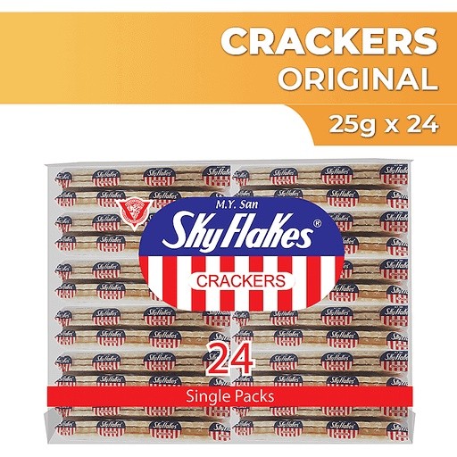 SKY FLAKES CRACKERS 24 SINGLE PACKS | Shopee Philippines