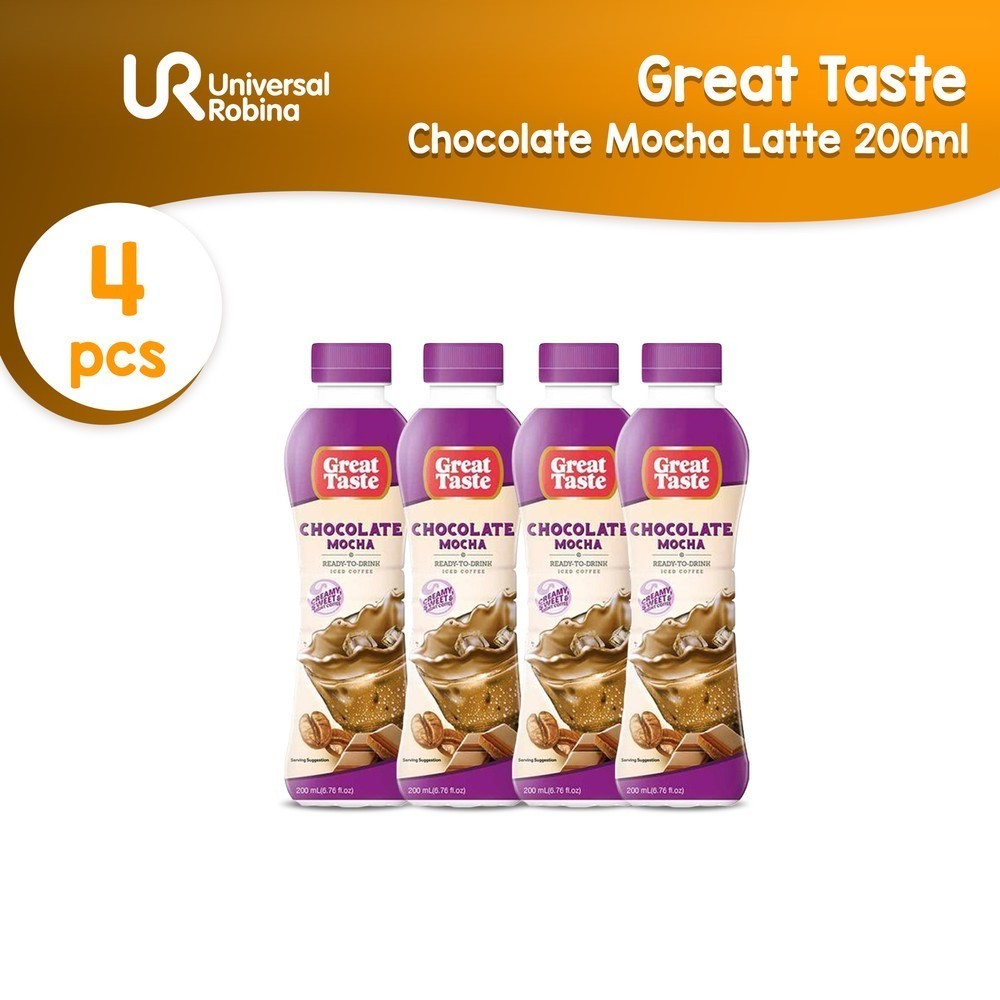 Great Taste Iced Coffee Chocolate Mocha Latte 3+1 | Shopee Philippines