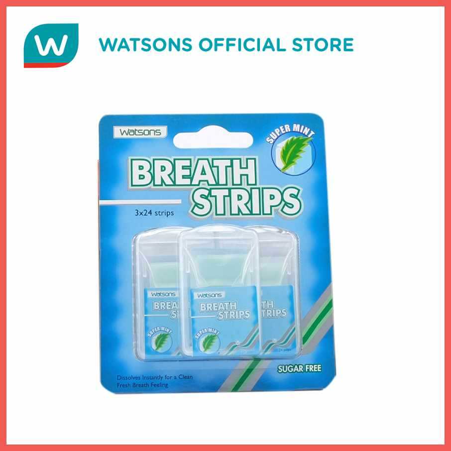 WATSONS)v*Sugar^l?Free)Np>Super)ou>Mint)HA>Breathe)hX>Strips | Shopee ...