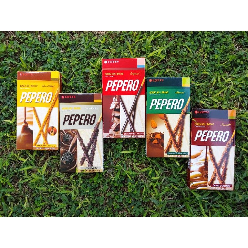 LOTTE Pepero Chocolate Stick Almond / Choco / White Cookie | Shopee ...