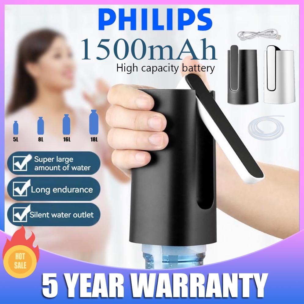 PHILIPS Automatic Water Dispenser Pump USB Rechargeable Portable Water ...