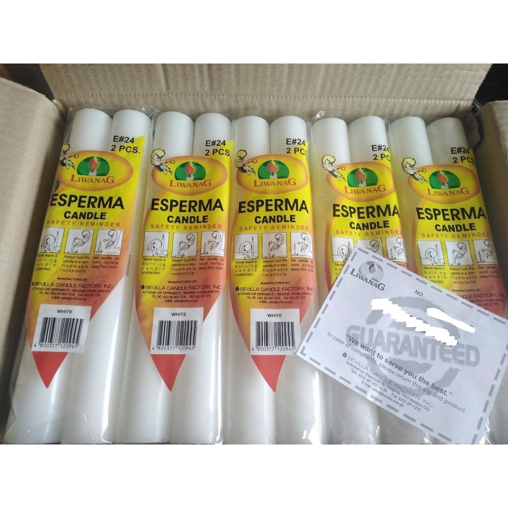 Liwanag Candle White (24 & 26) | Shopee Philippines