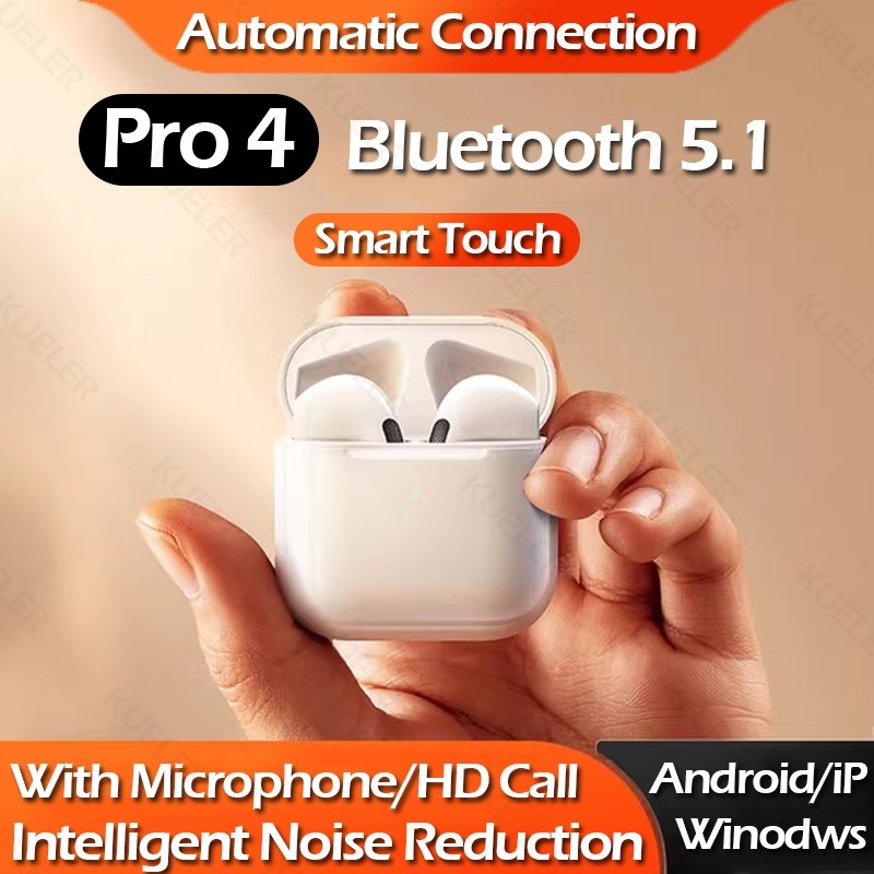 Pro 4 TWS Bluetooth Earphones with Microphone Wireless Earphone ...