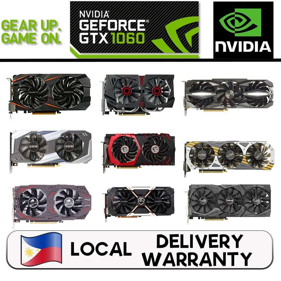 USED GTX1060 GPU NVIDIA GRAPHICS CARDS | Shopee Philippines