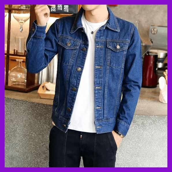 Men’s[Bo^Denim!cl$Jacket}ck>#maong)m>jacket | Shopee Philippines