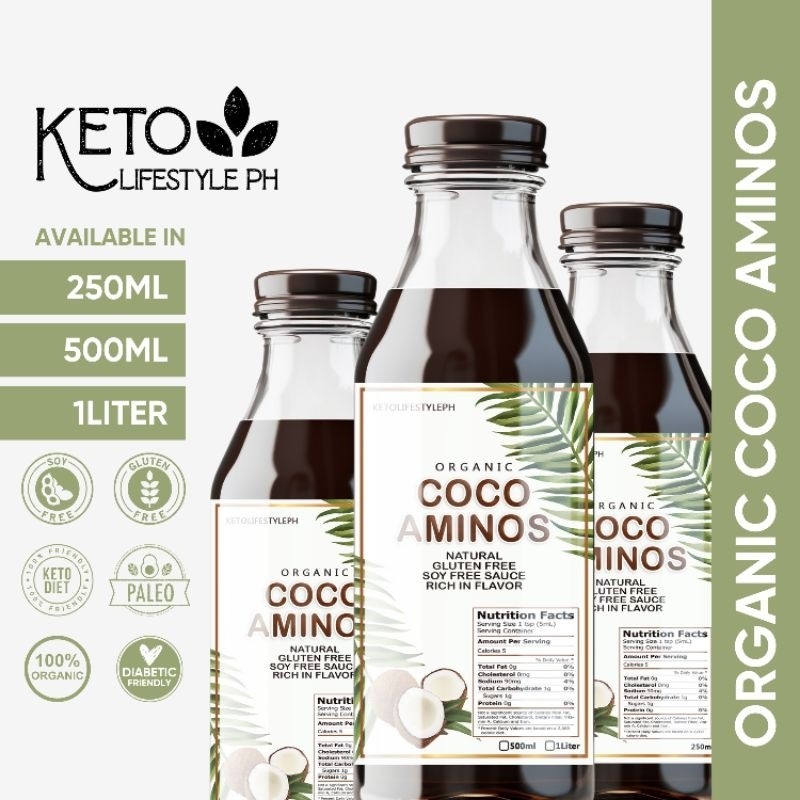 Organic Coco Aminos (Soy-free/Keto Approved/Gluten-Free) | Shopee ...