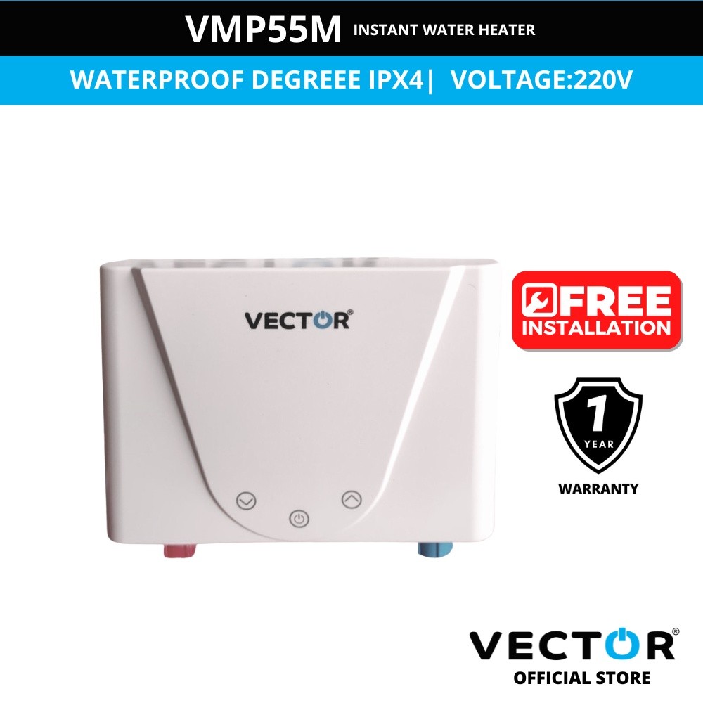 Vector VMP-55M GEN 2 3.5-5.5Kw Multipoint Instant Water Heater (White ...