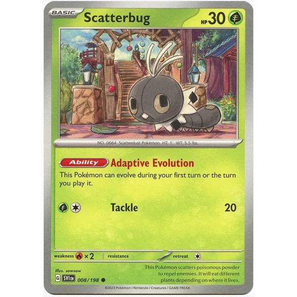 [EN] 008/198 - Scatterbug - Common - SV01: Scarlet and Violet Set ...