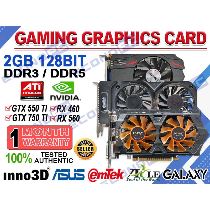 GTX 750-750Ti 2GB 128BIT VIDEO VCARD NVIDIA DDR3-DDR5 GEFORCE-RADEON ...
