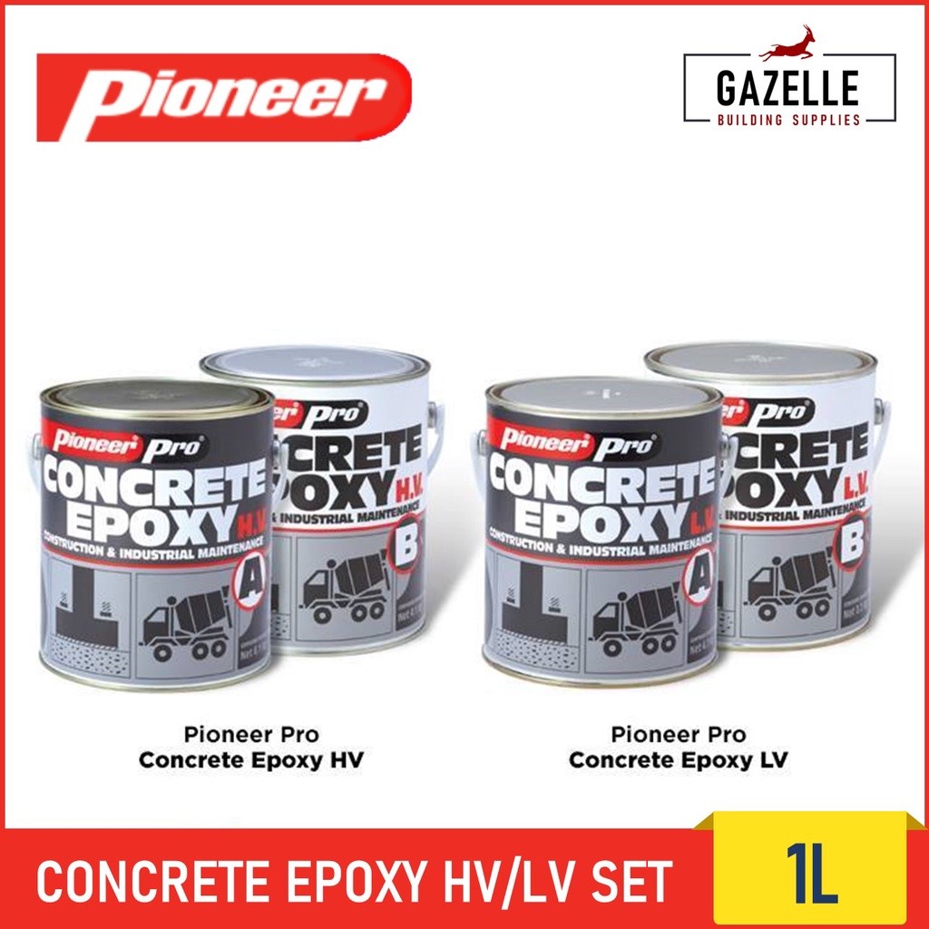 PIONEER{Km]PRO;qJConcrete Epoxy High Viscosity H.V. HV / Low Viscosity ...