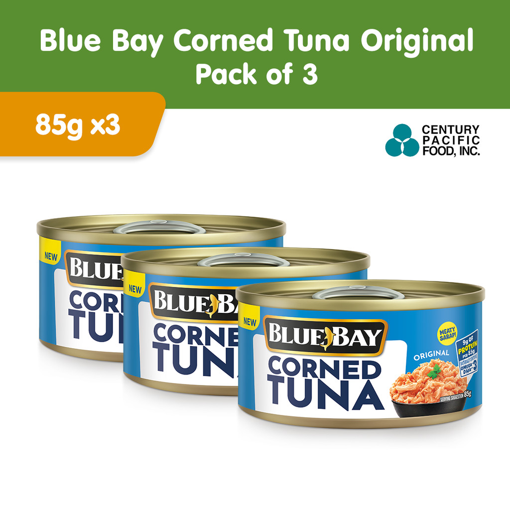 Blue Bay Corned Tuna Original 85g (Pack of 3) | Shopee Philippines