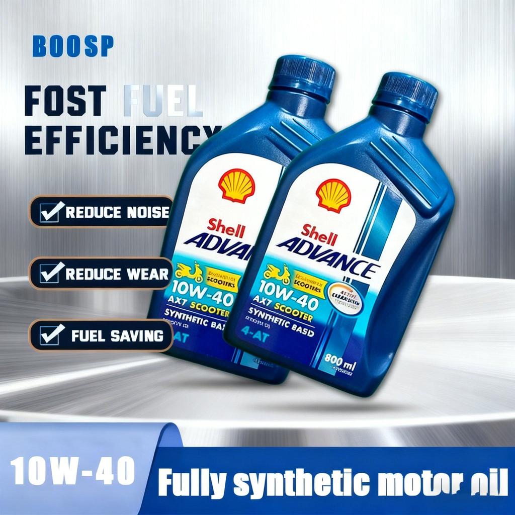 SHELL ADVANCE AX 4T 10W-40 BLUE 800 ML Engine Saver | Shopee Philippines