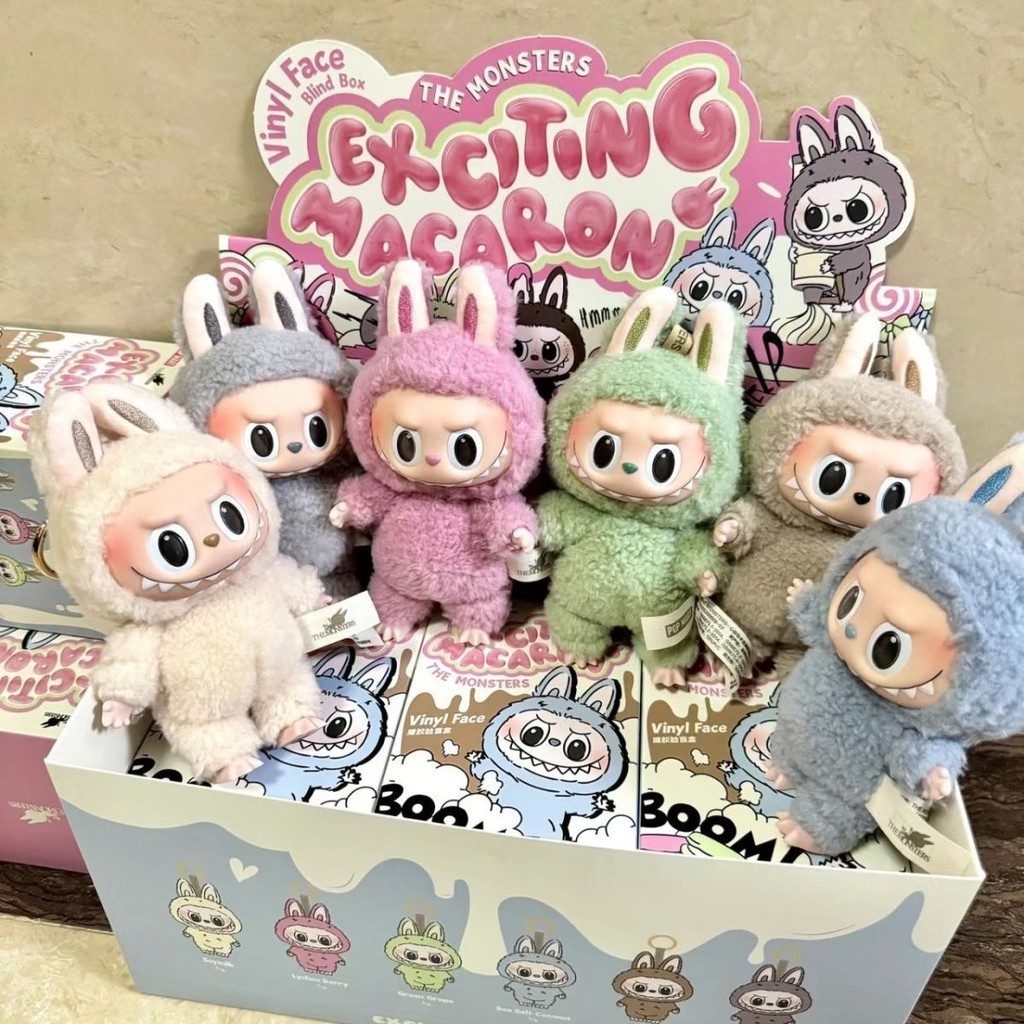 POP MART Labubu macaron random box macaron blind box random Labubu doll ...