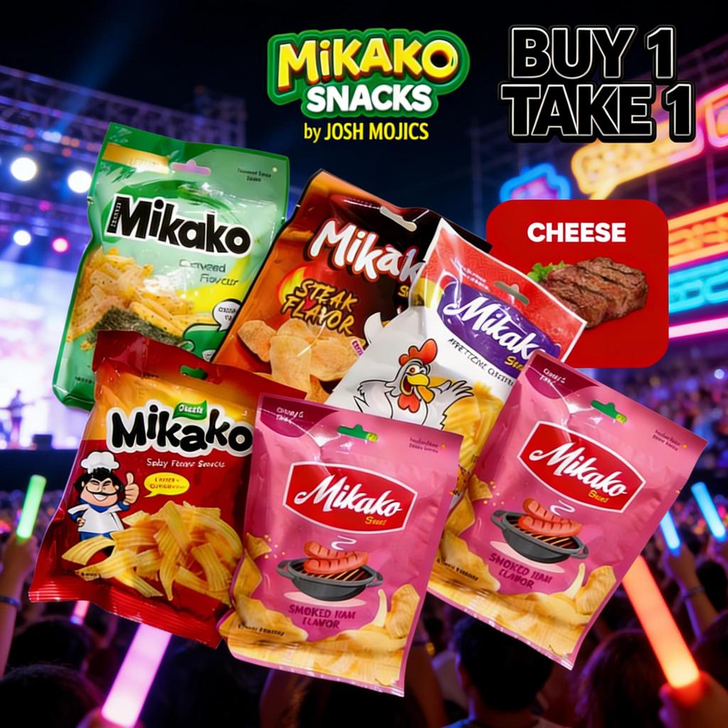 Mikako Snack Collection Assorted Flavor Crispy Snacks 20g Per Pack ...