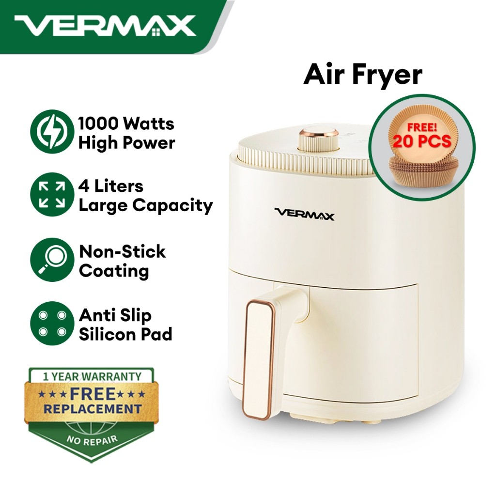 Vermax Air Fryer Multi Functional Oil-Free 360° Cycle Healthy Cooking ...