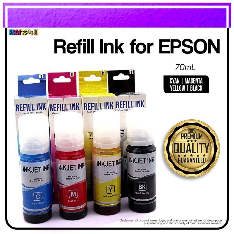Refill Ink 003 For L3110 L3210 L1110 L1210 L1250 L3116 L3216 L3150 ...