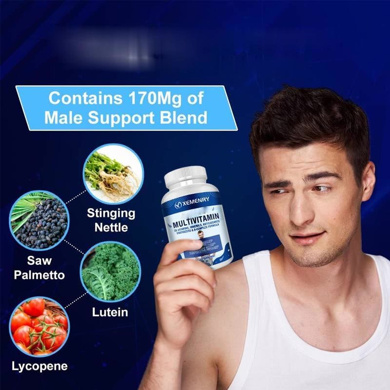 Men's Multivitamin Contains Over 35 Active Ingredients and Natural ...