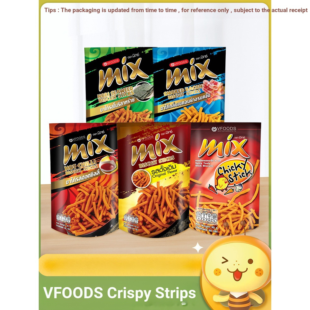 Thailand Imported VFOODS MIX Crispy Crispy Fries Original Mimi Shrimp Fries French Fries ...