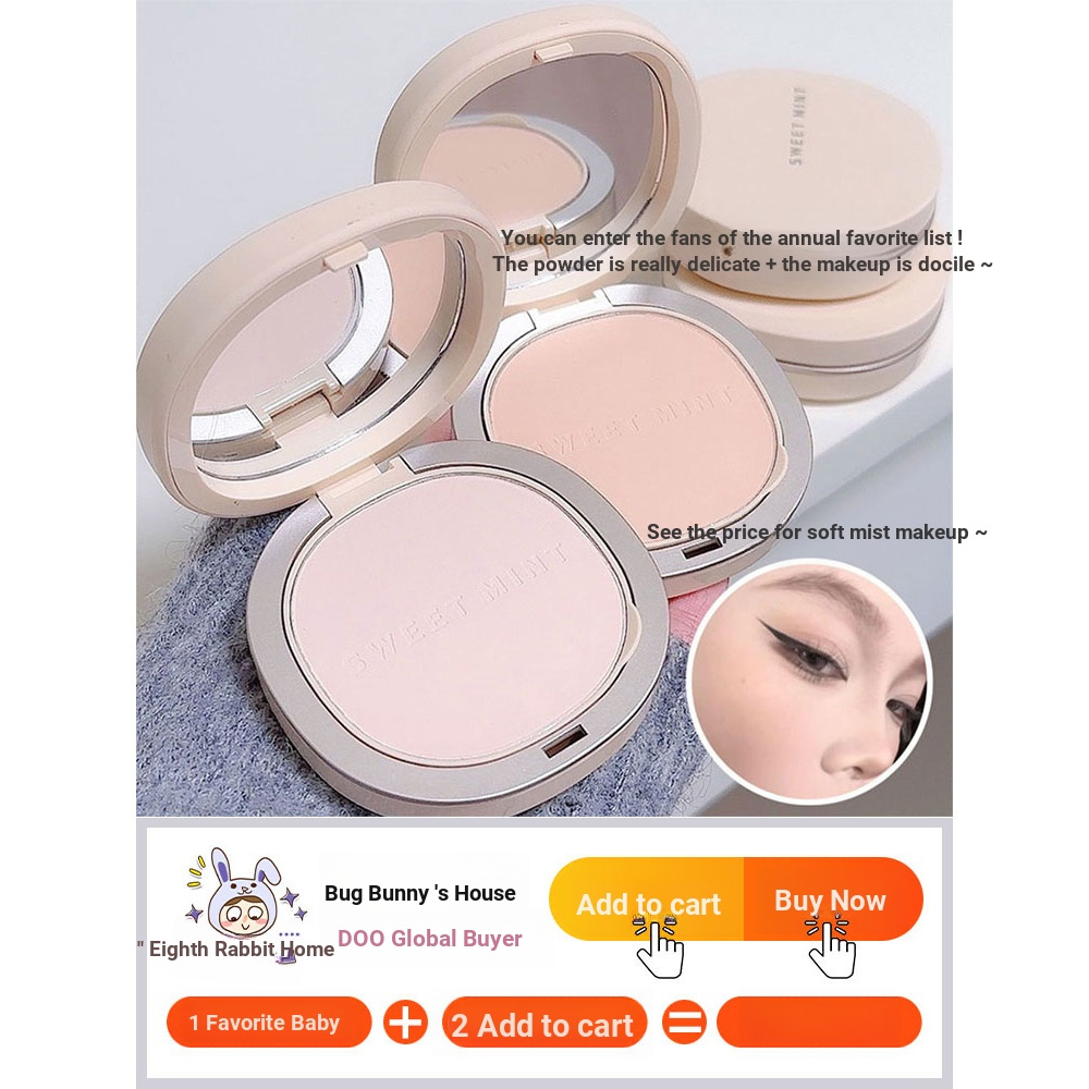 Sweetmint Pressed Powder Setting Makeup Makeup Loose Powder Long ...