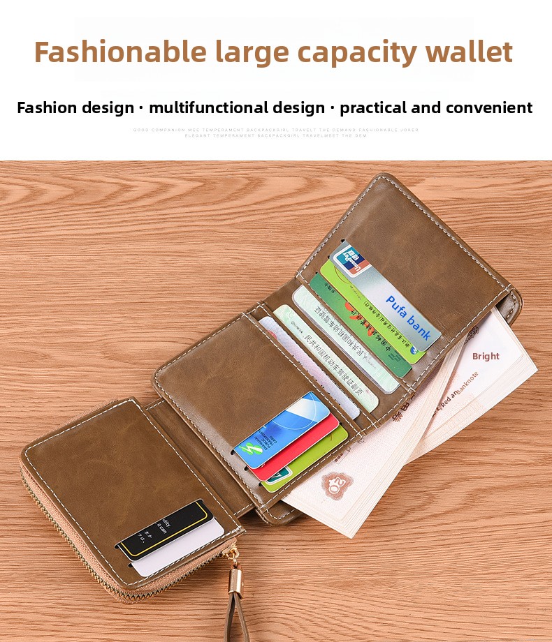 Women's Short Wallet 2025 New Genuine Leather Driver's License and ...