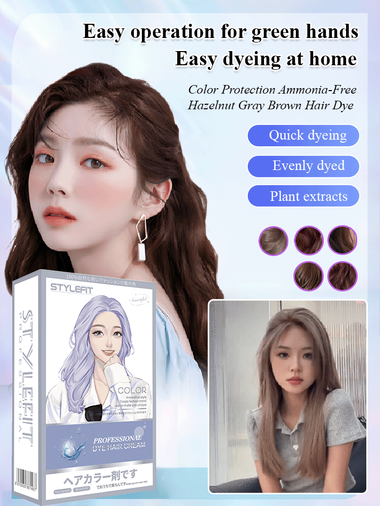 Trendy Color Hair Dye Cream Ammonia-free Plant-based Bubble Dye ...