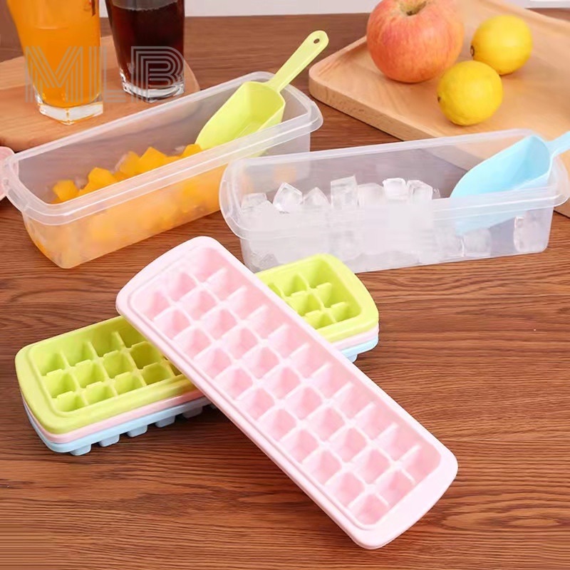 33 Grid (3 in 1)Ice Cube Ice Box Cubes Plastic Ice Cube Maker Mold Ice ...