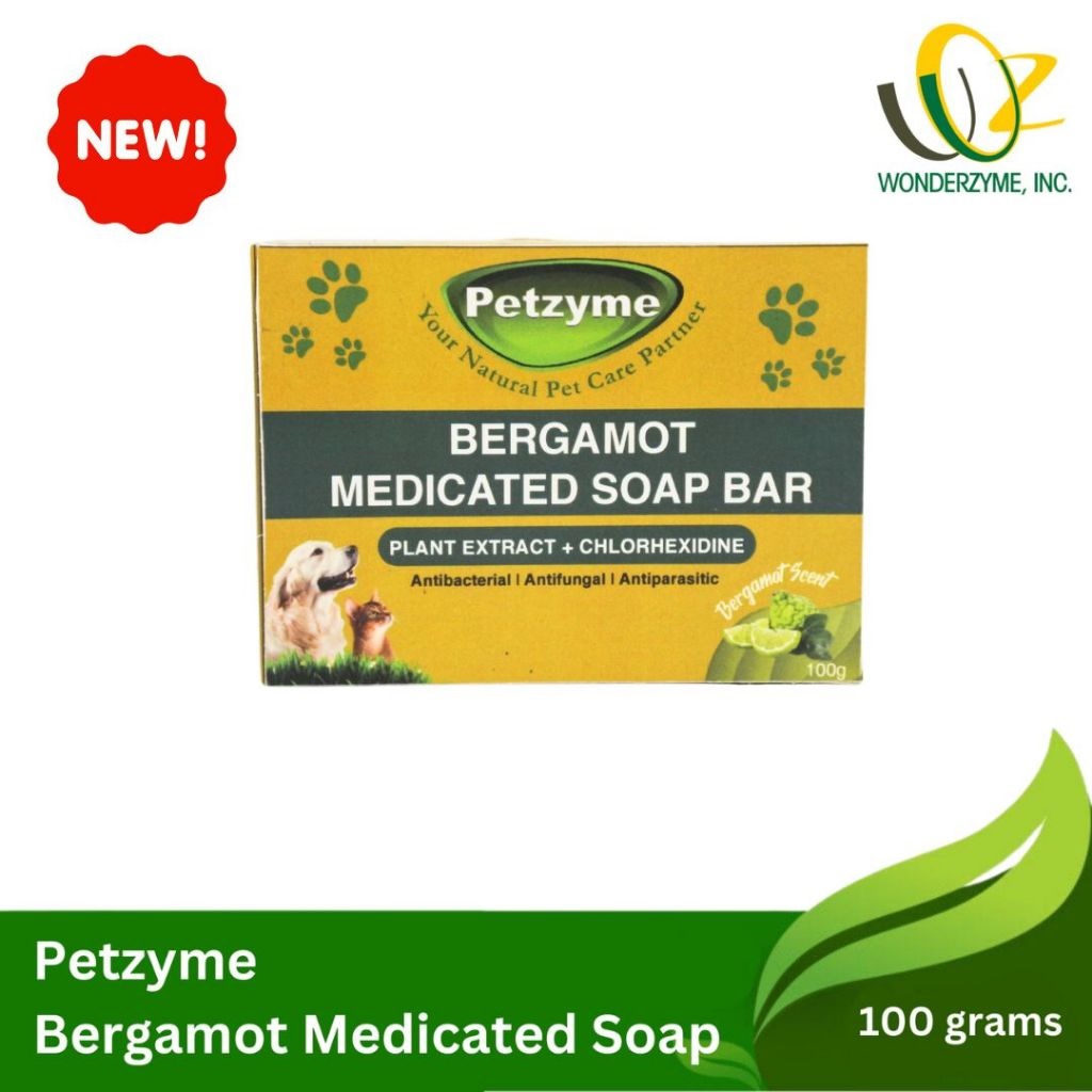 PETZYME Bergamot Medicated Soap Bar 100 grams Anti Fungal Anti ...