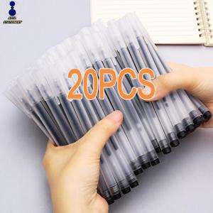 20 gel pens for student exams, simple ins frosted black carbon pens ...