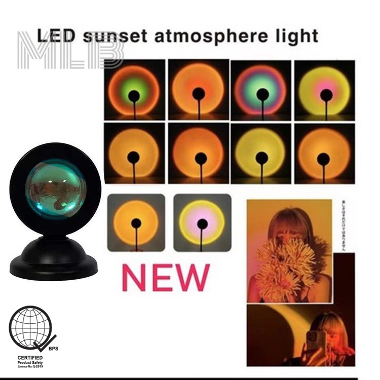10 Colors Sunset Light Rainbow Lamp Birthday Desk Lamp Sun Never Set ...