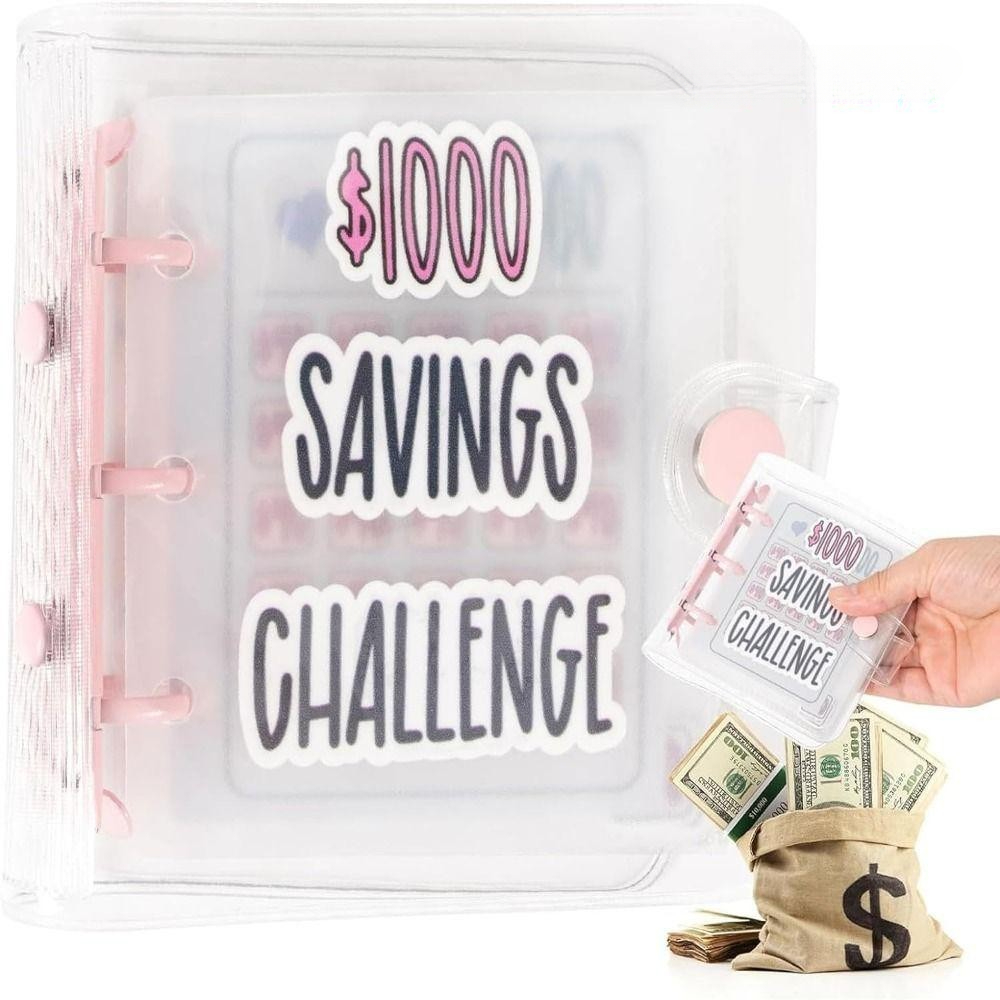 PVC cash leaf mini savings folder, savings challenge savings challenge ...