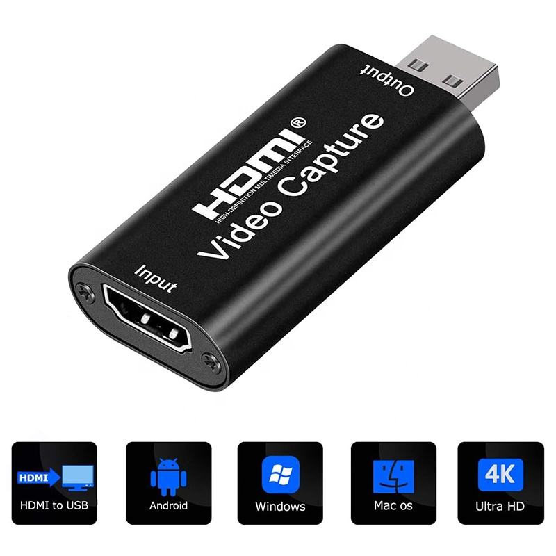 HDTV Streaming Recorder Box With Sd Card Reader Type C To Hdmi Otg Usb ...