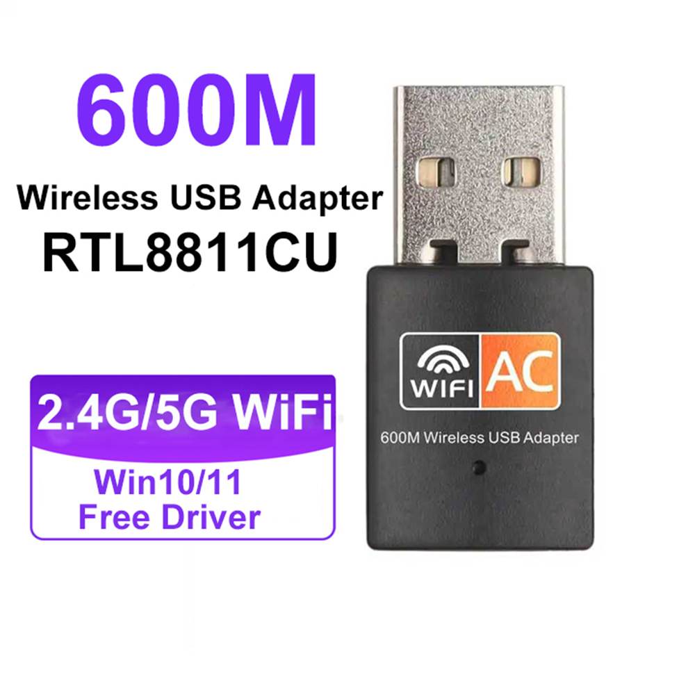 Wifi Bluetooth Adapter 600Mbps Dual band USB Antenna 2.4g 5GHz USB ...