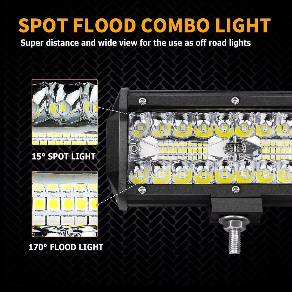 12V LED Light Bar for Vehicles - Work Light, Spotlight, Boat, LED ...
