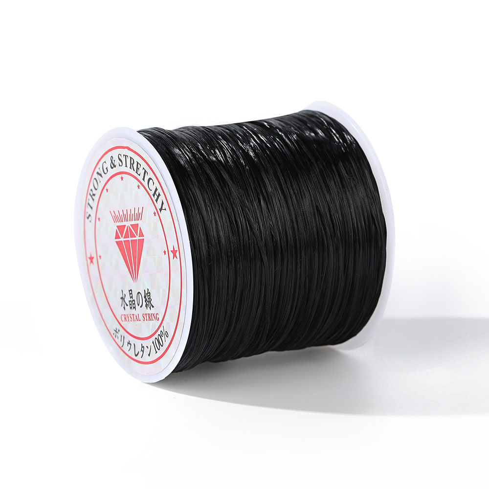 Flat Silk Elastic Thread 50m Spandex Thread Bracelet DIY Hand Woven ...