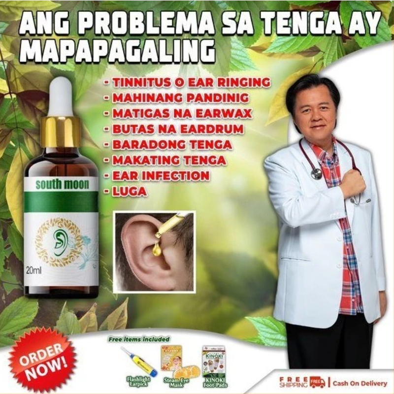 Ear Drops for Infection Relief - South Moon Original 20ml, Fast-Acting ...
