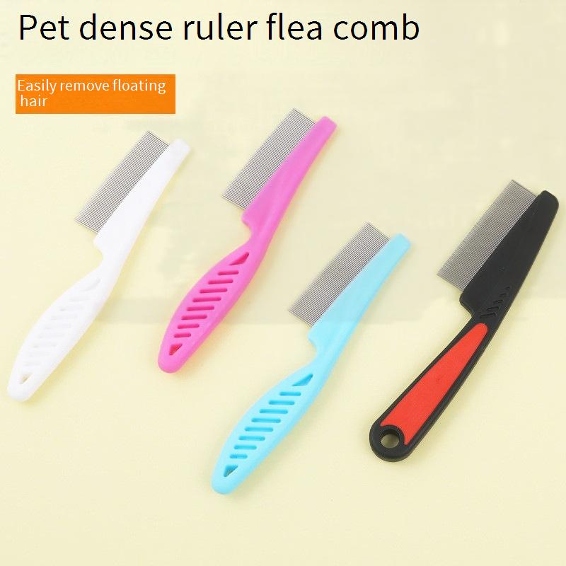Fine Tooth Pet Comb for Dogs & Cats - Narrow Gap Face Comb with Dense ...