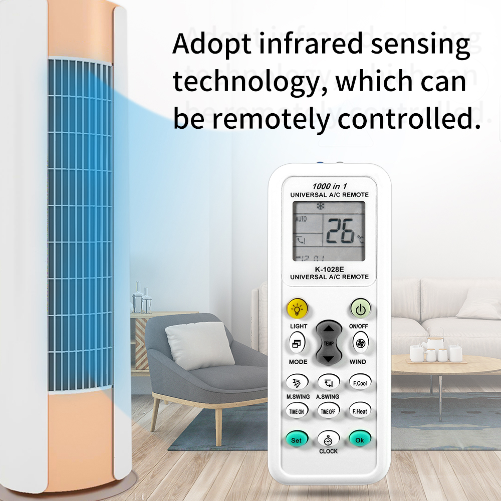 Universal K-1028E Low Power LCD Remote for Panasonic & Haier AC ...