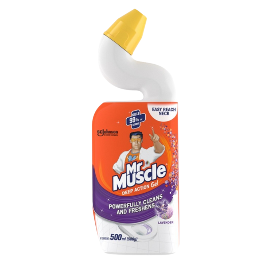Mr. Muscle Toilet Bowl Cleaner Bleach Lavender 500ml | Shopee Philippines