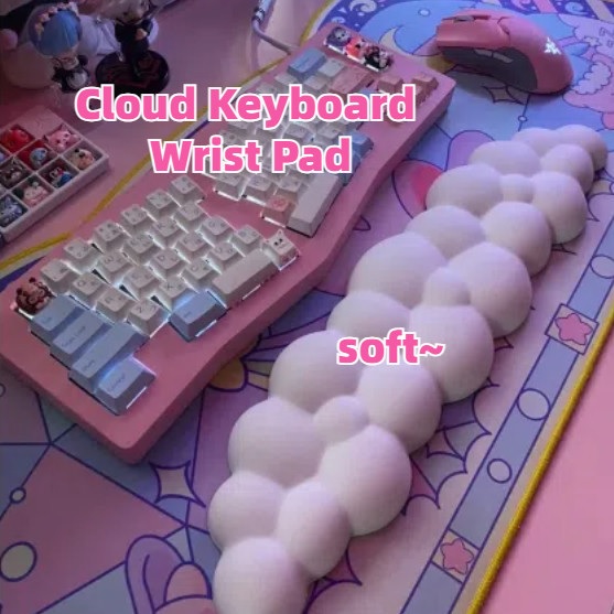 Elegant Stylish Soft Cloud Mouse Pad Keyboard Wrist Pad Material Memory ...