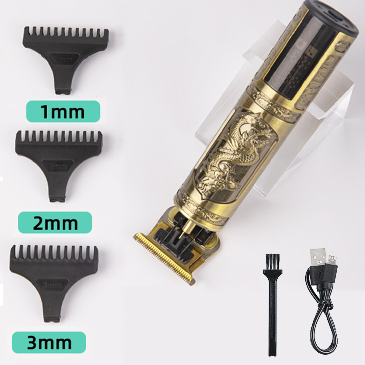 Digital Display Electric Hair Clipper with Retro Appearance ...