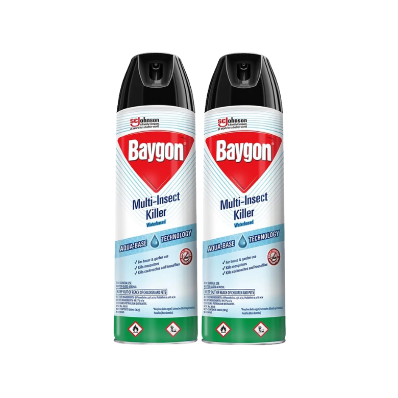 Baygon Multi-Insect Killer Waterbased Twin Pack (500ml x 2) | Shopee ...