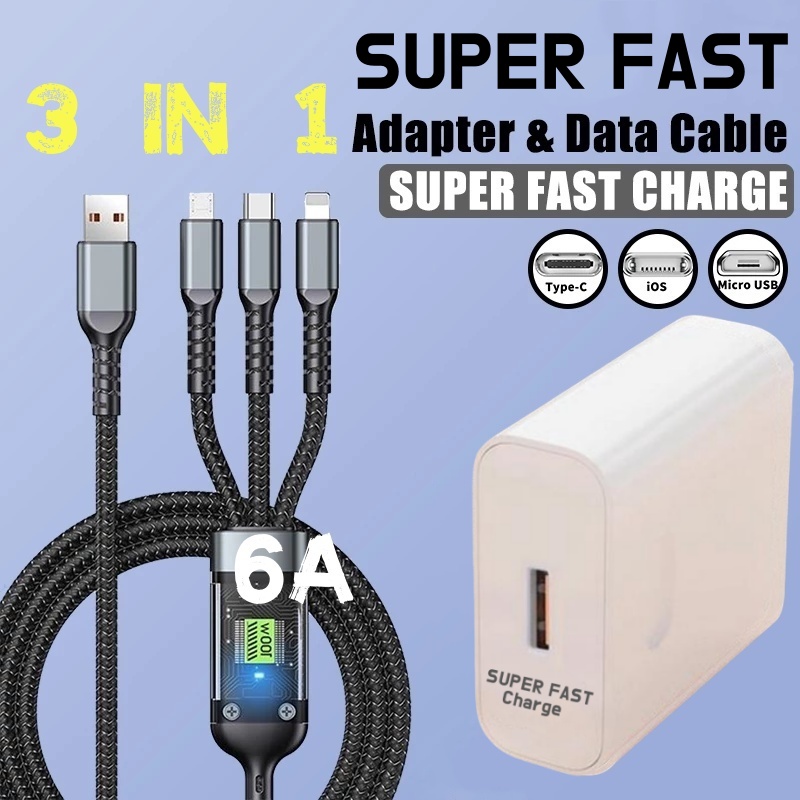 Universal Multi-function Super Fast Charger With 6A Super Fast Charging ...