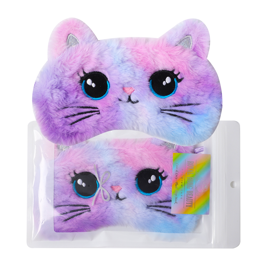 Royal Hong Beauty Soft Cute Funny Cat Sleep Mask Kids Weighted Sleep ...