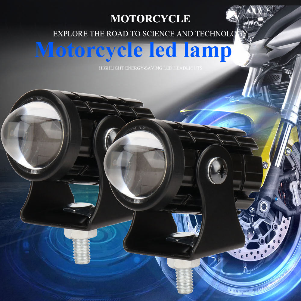 1pc Motorcycle LED Spotlights General Mini Running Lights Yellow and ...